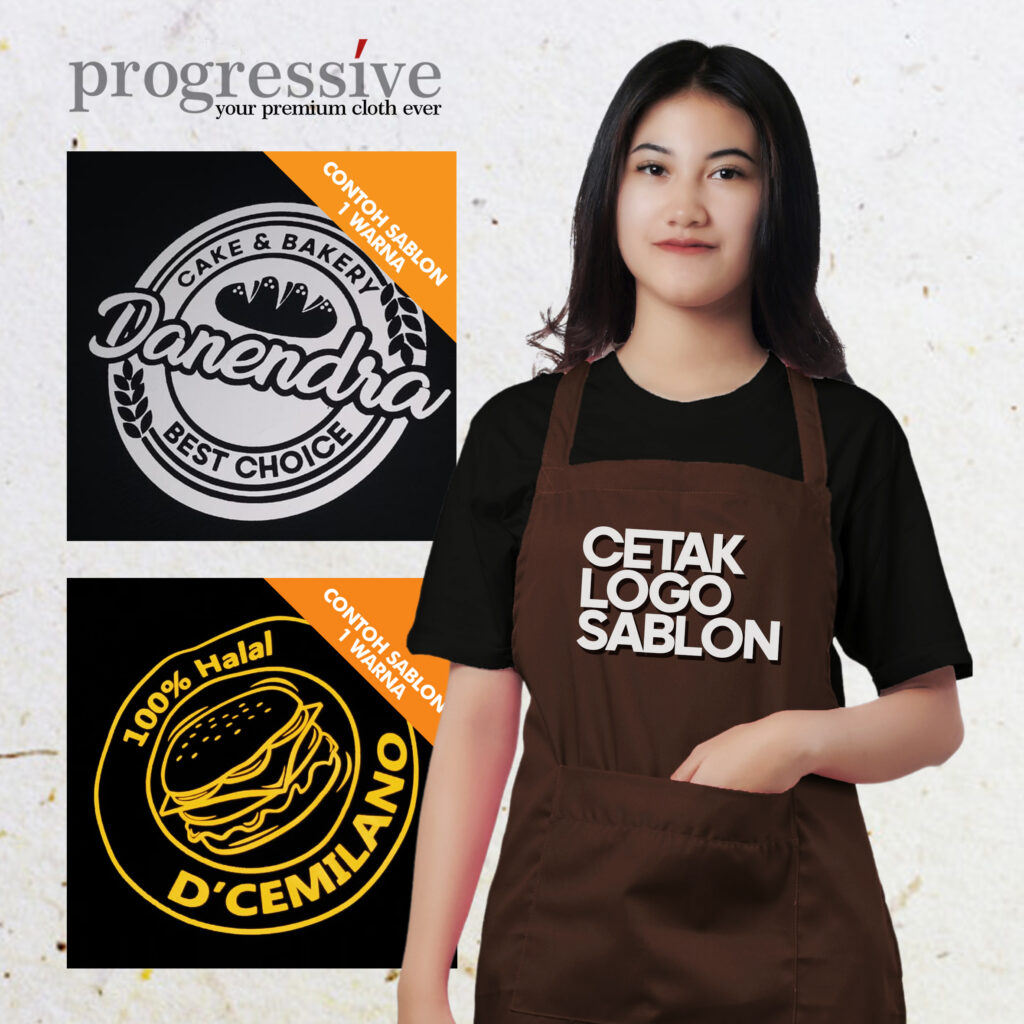 Apron / Celemek Custom Sablon – Progressive